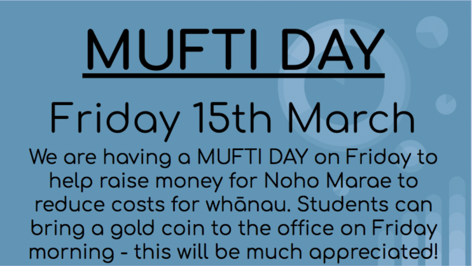 Ōwhata School - Mufti day